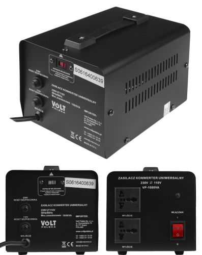 Uniwersalny konwerter napięcia Volt VP 1000 230/110V Hermes Plus