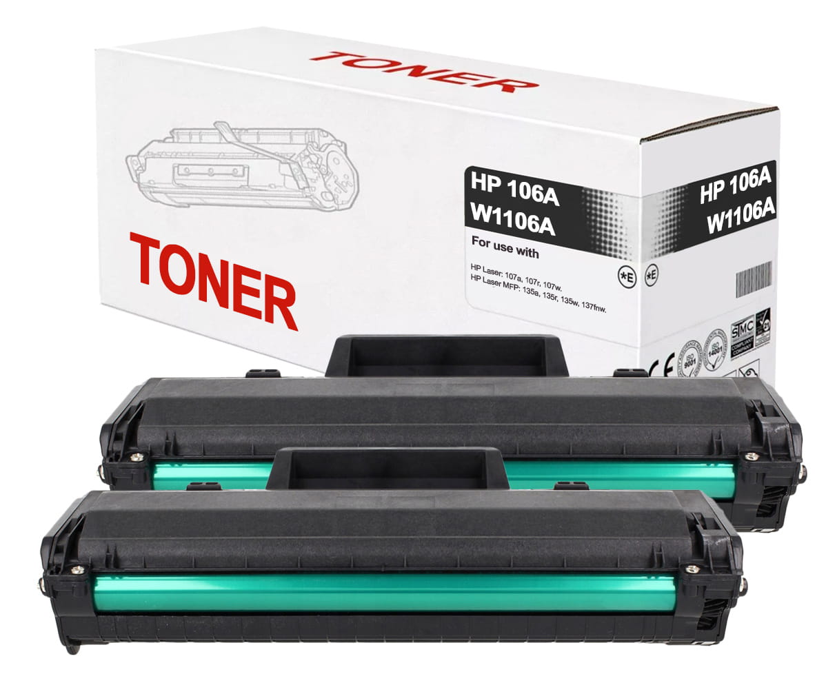 Toner superbulk HP 106A W1106A HP-106A – kpl x 2 Hermes Plus